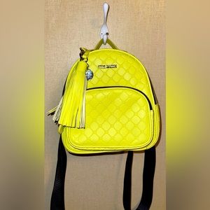 Steve Madden | Bags | Steve Madden Mini Lemon Colored Leather Backpack ...